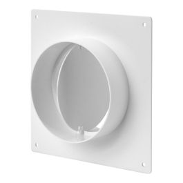 Vent.toru plastikust äärik AFV100 Ø100mm klapiga ,4750492212004 | Decora
