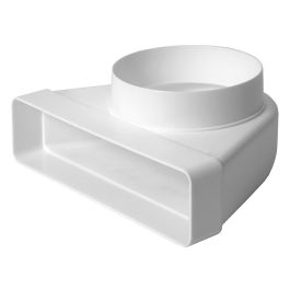 Vent.toru plastikust põlv KLD25-125 Ø125 220x55mm ,4750492218679 | Decora
