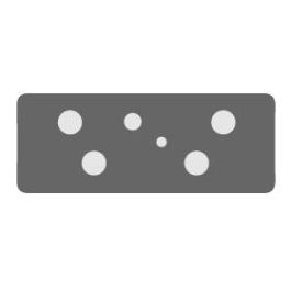 Tihend EPDM 3x8mm must | Decora