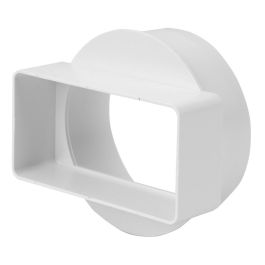 Vent.toru plastikust üleminek KSD1 Ø100mmx110x55mm ,4750492102855 | Decora