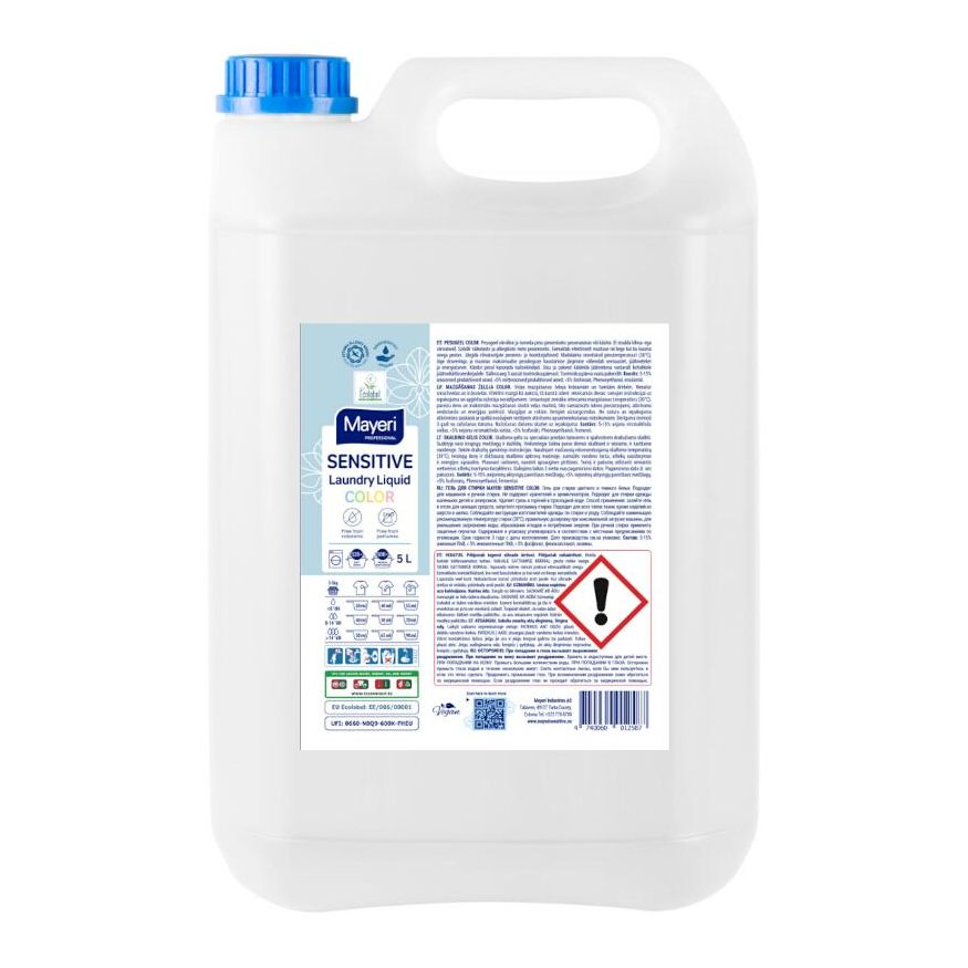 Pesugeel Sensitive Color Mayeri 5L, 4740060012587 | Decora